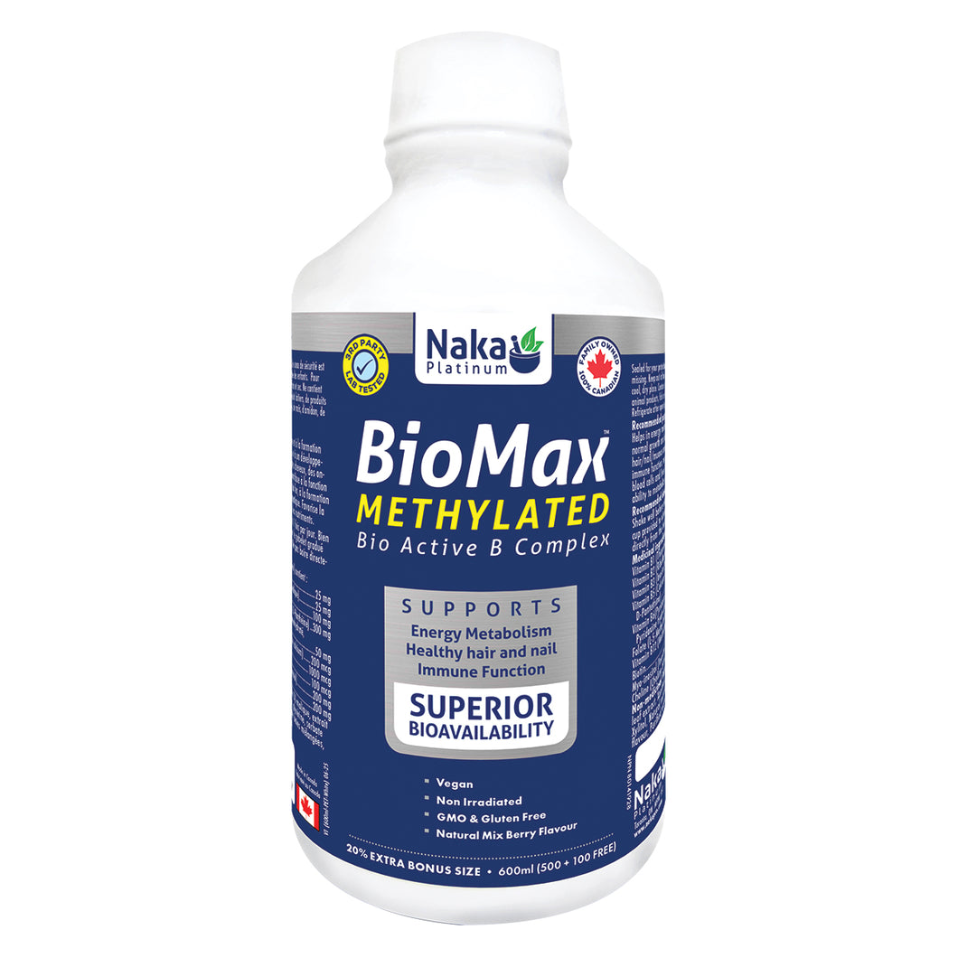 (Bonus Size) Platinum Biomax B complex 600/250ml – Naka Pro