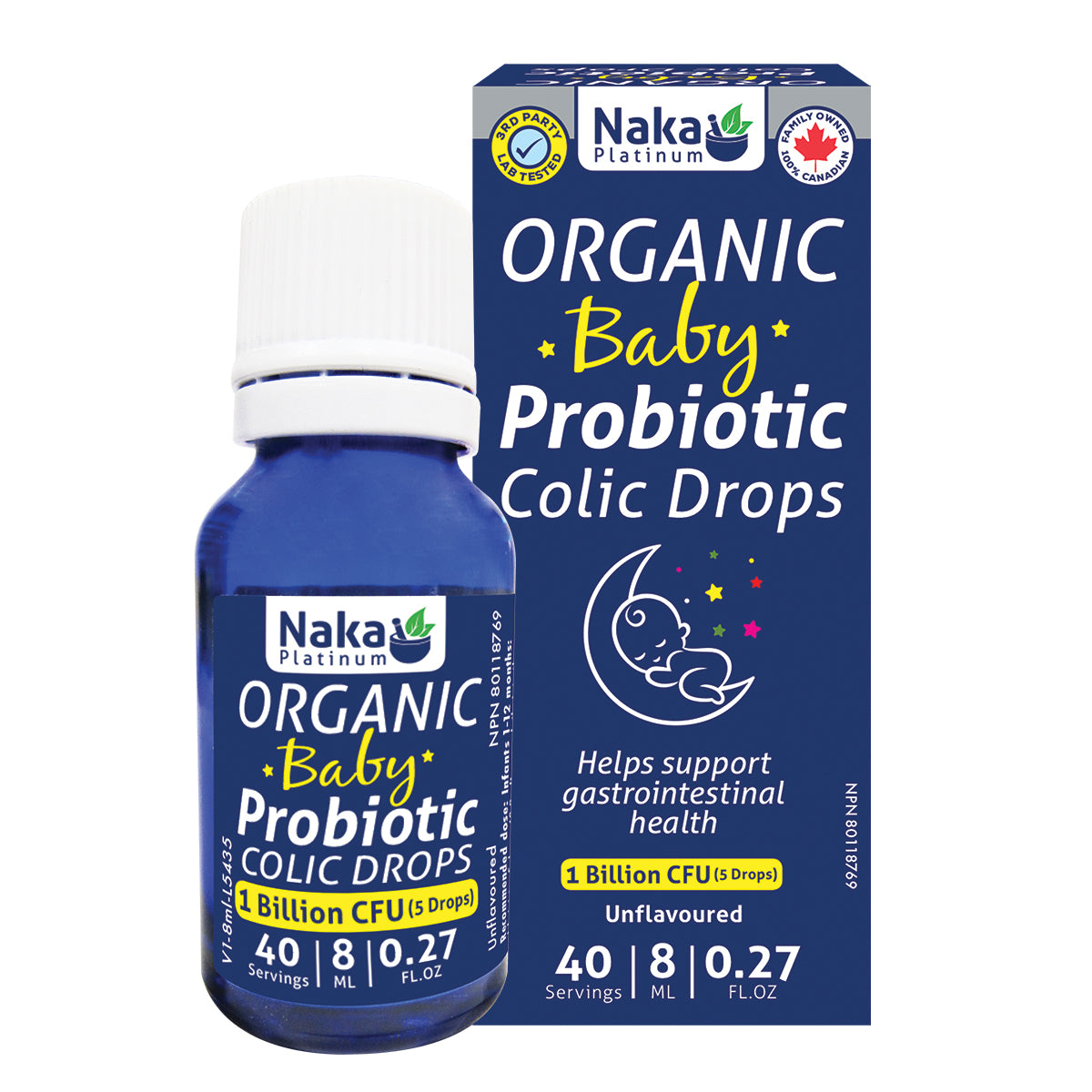 (Bonus Size) Platinum Organic Baby Probiotic Drops - 8ml – Naka Pro