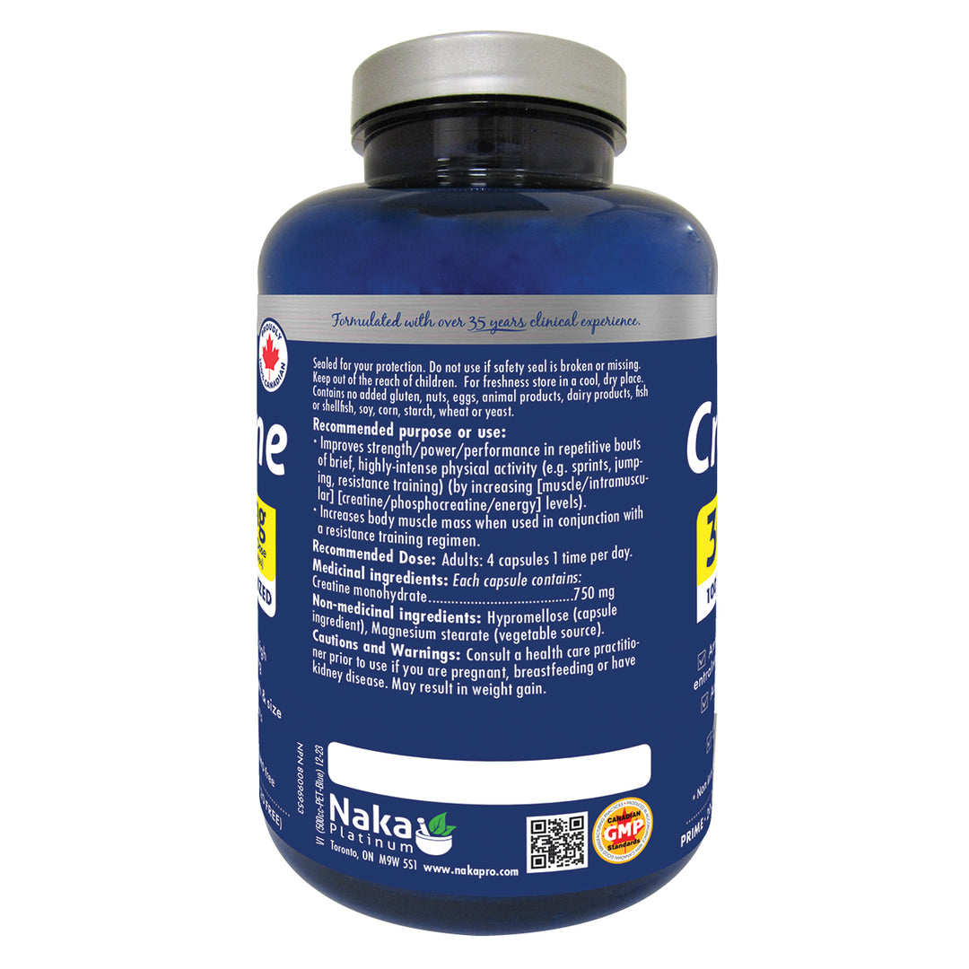 (Bonus Size) Platinum Creatine - 200 vcaps – Naka Pro