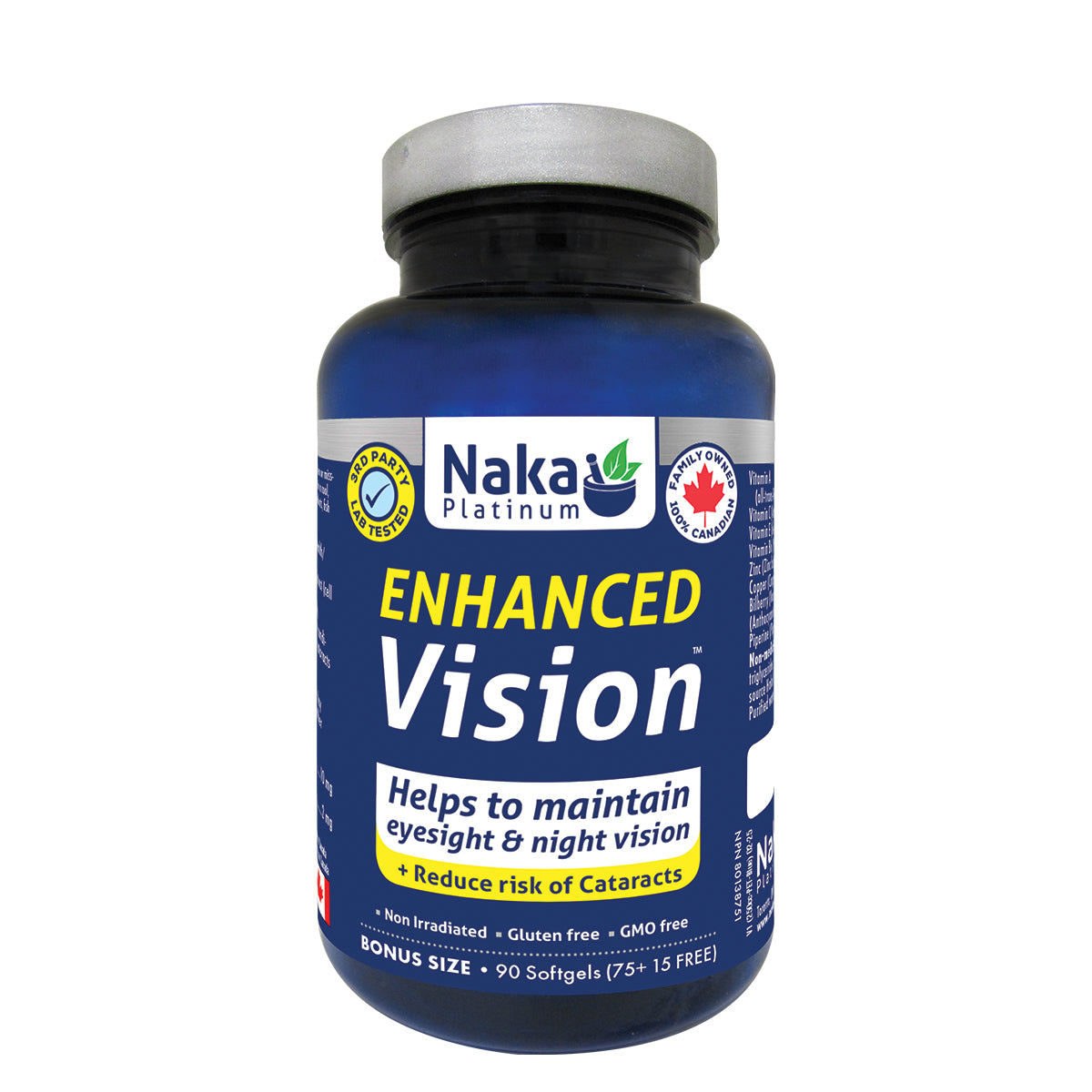 (Bonus Size) Platinum Enhanced Vision - 45/90 softgels – Naka Pro