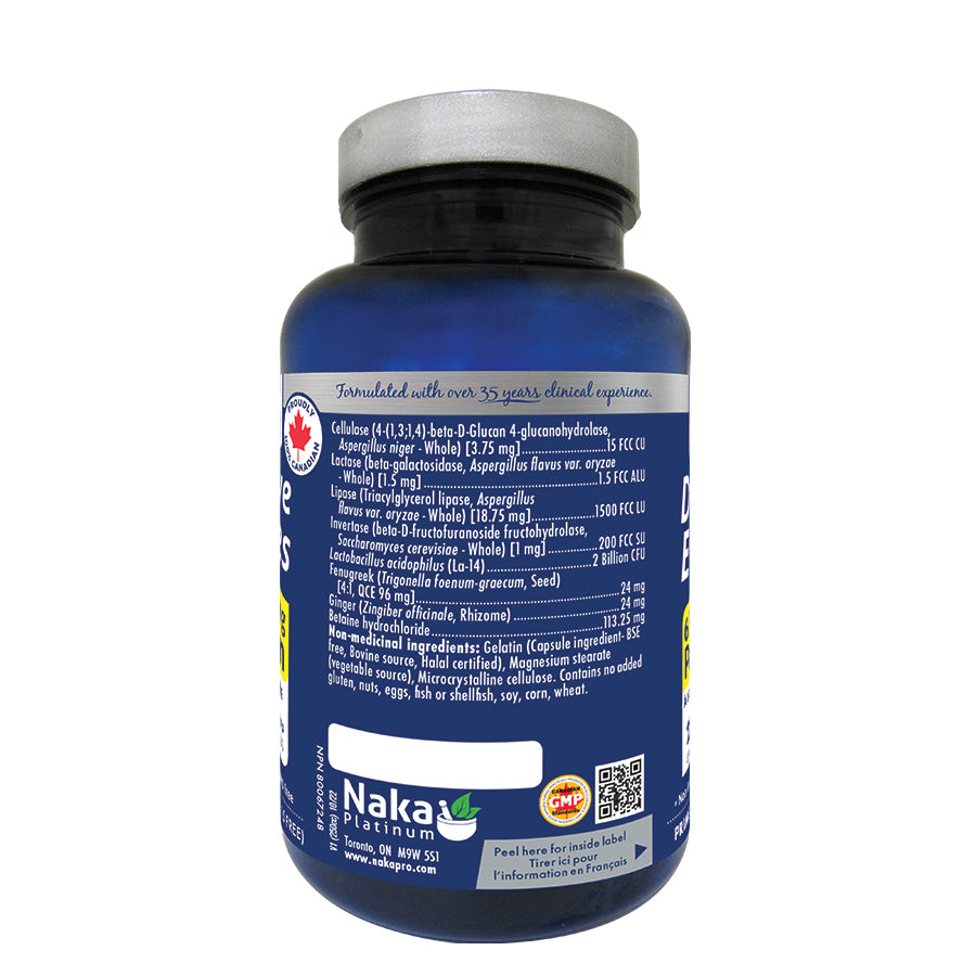 (Bonus Size) Platinum Digestive Enzymes - 75 caps – Naka Pro