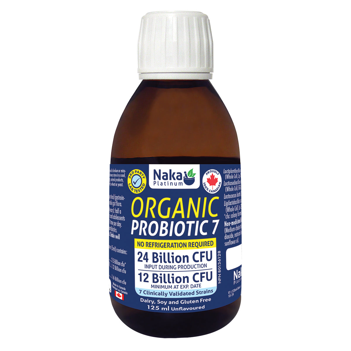 (Bonus Size) Platinum Organic Probiotic - 125ml – Naka Pro