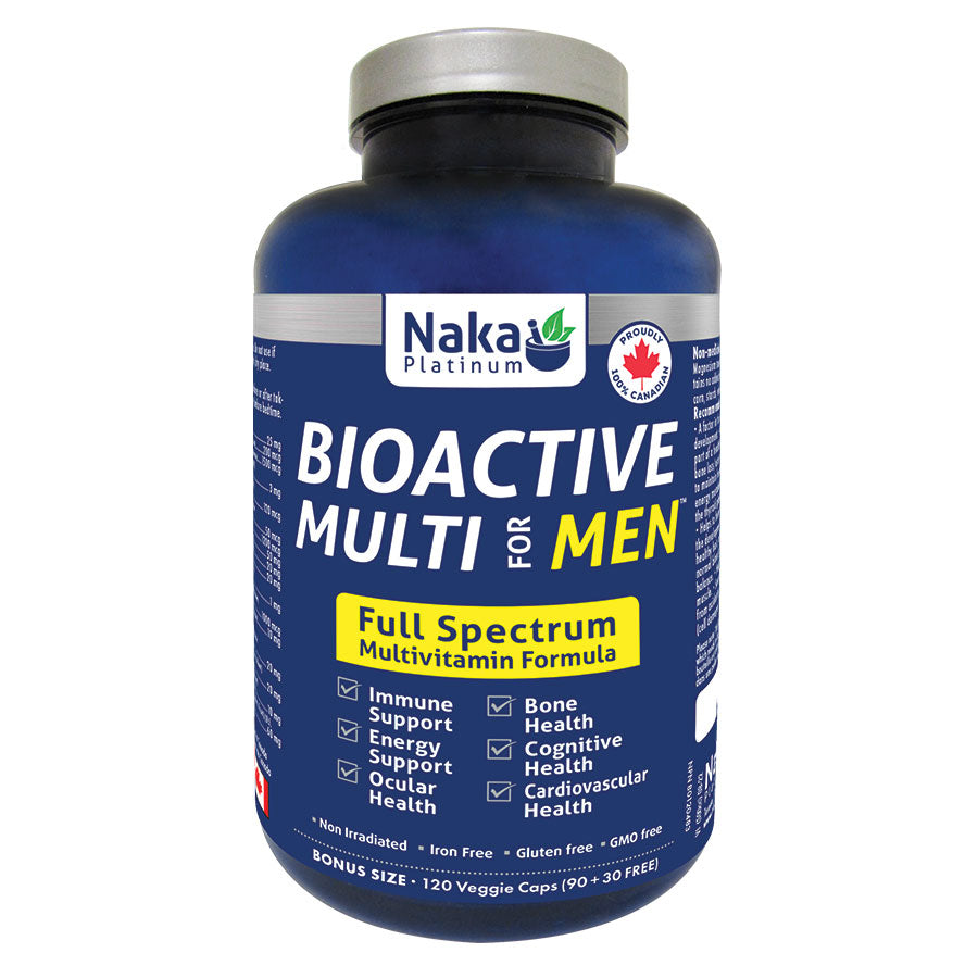 (Bonus Size) Platinum Bioactive Multi for Men - 120 vcaps – Naka Pro