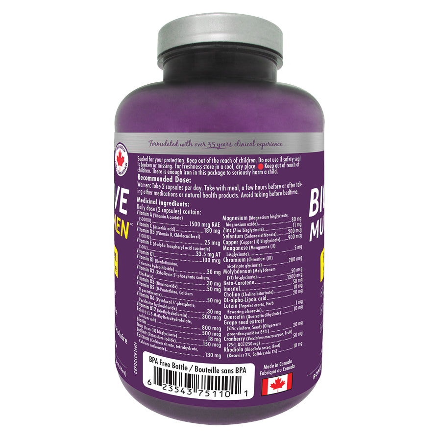 (Bonus Size) Platinum Bioactive Multi for Women - 120 vcaps – Naka Pro