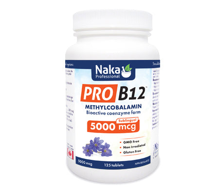 Pro B12 5,000 mcg - 125 Tablets – Naka Pro