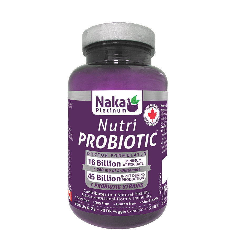 (Bonus Size) Platinum Nutri Probiotic - 75 DR vcaps – Naka Pro